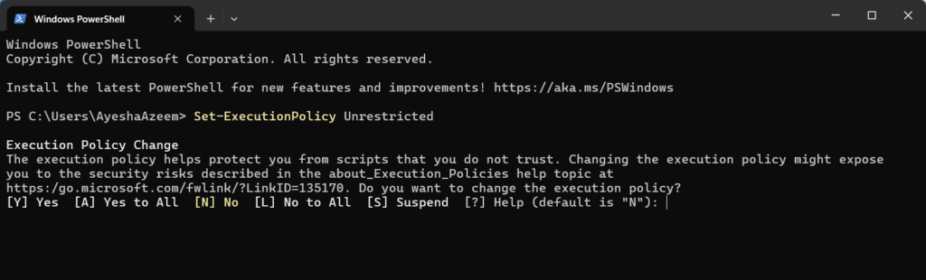 PowerShell Execution Policy