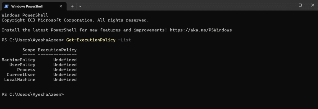PowerShell Execution Policy
