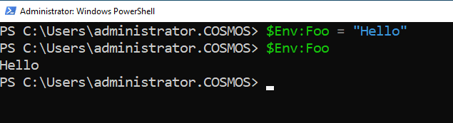 PowerShell Environment Variables