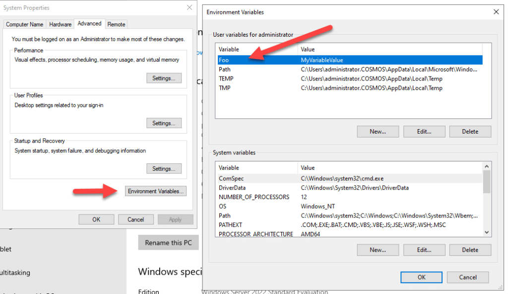 PowerShell Environment Variables