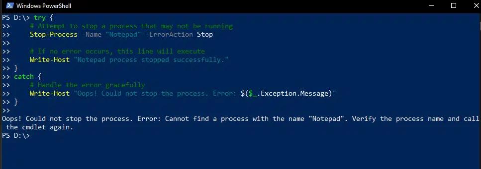 PowerShell Try-Catch: Error Handling Guide