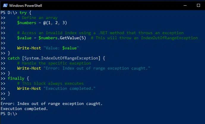 PowerShell Try-Catch: Error Handling Guide