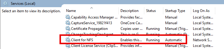 Guide to Mounting Unix Shares with a Windows NFS Client