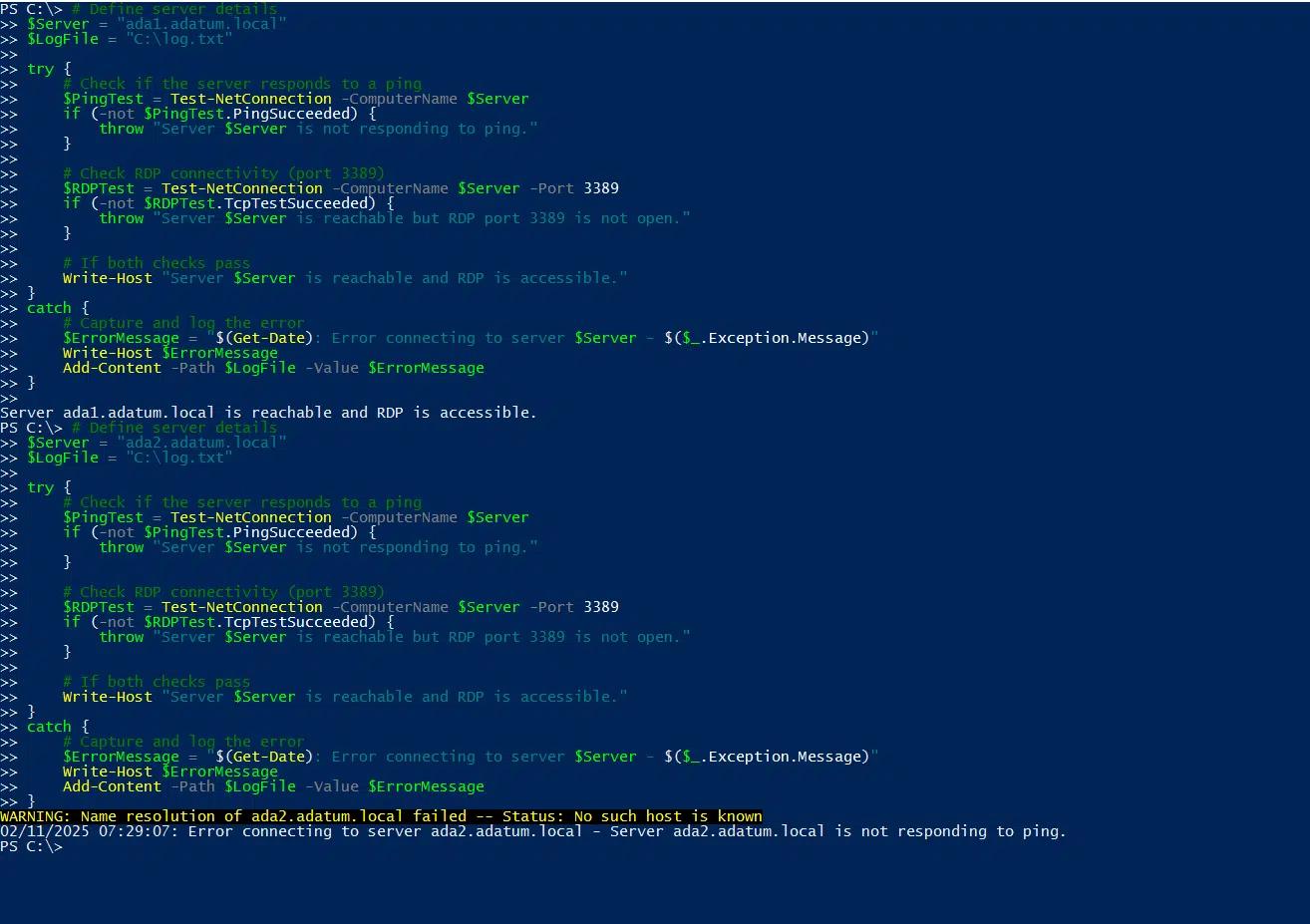 PowerShell Try-Catch: Error Handling Guide