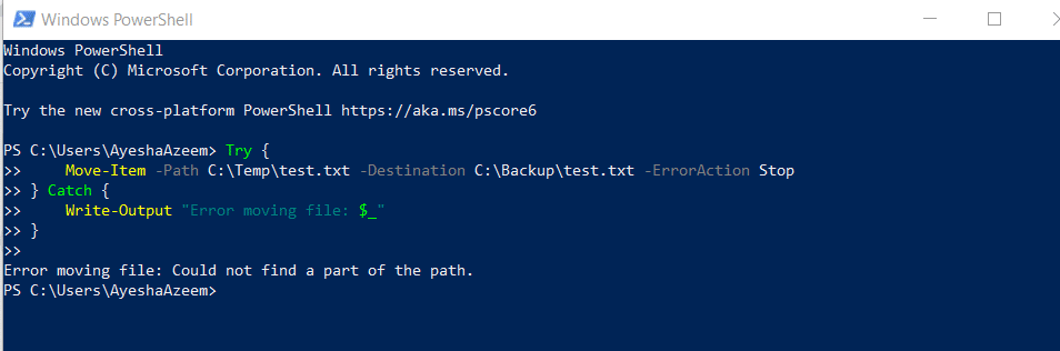 Using PowerShell Move-Item Cmdlet to Move Files
