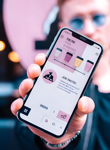 Joe & The Juice mobile app design | Clay