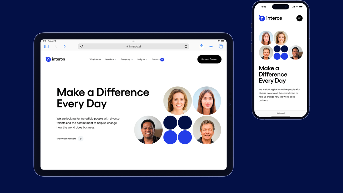 Interos brand identity & design system | Clay