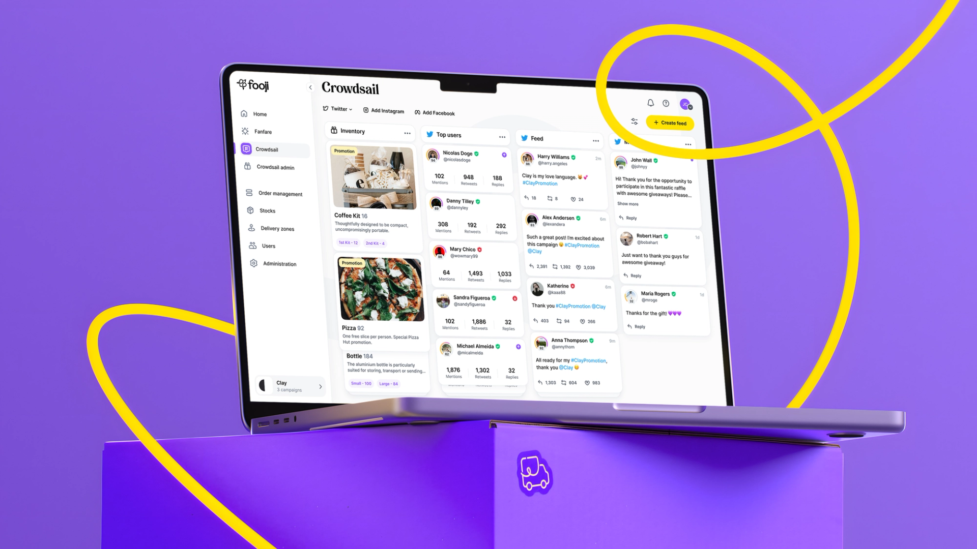 Fooji Web App & Design System | Clay