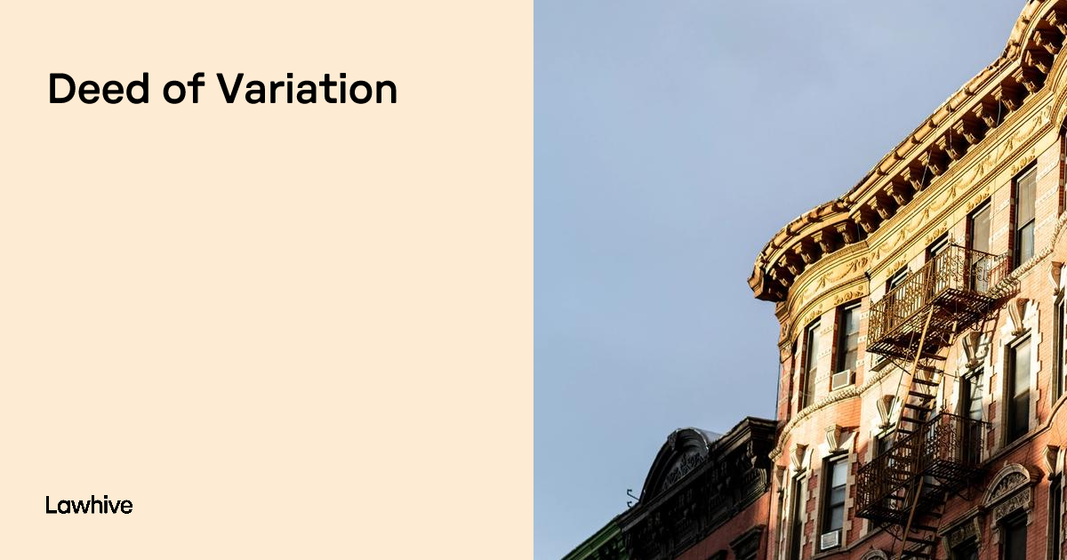 Deed of Variation | Property Solicitors Online | Lawhive