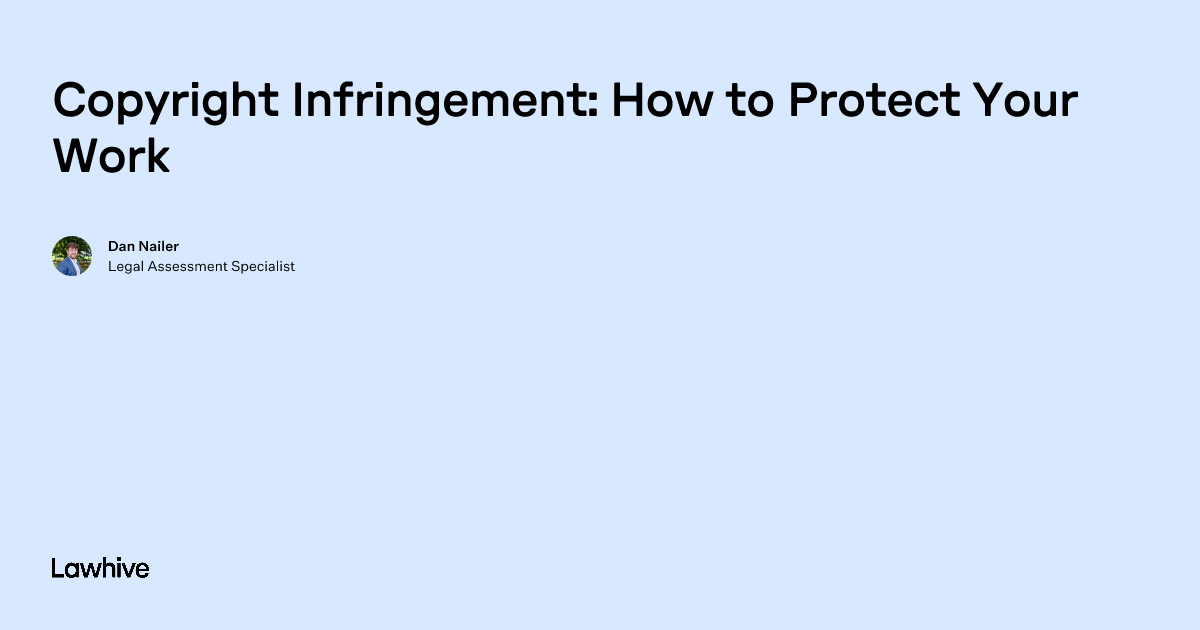 How to Protect Your Work from Copyright Infringement