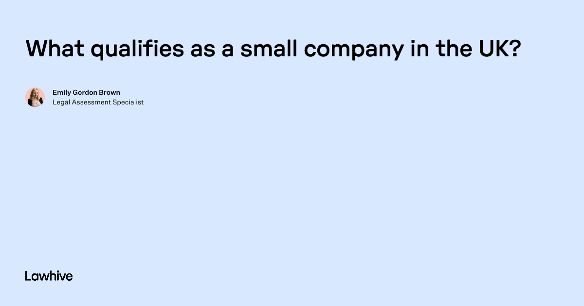 What Qualifies as a Small Company? UK Guide
