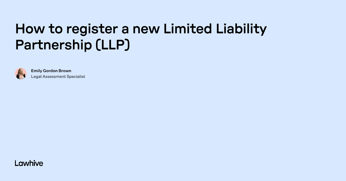 How to Register a New LLP