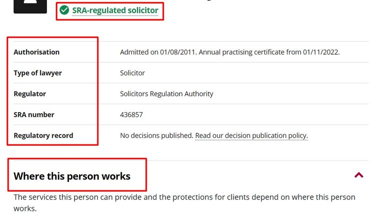 How To Check a Solicitor’s Record