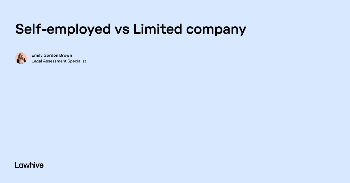 Self-Employed vs Limited Company | Ultimate Guide