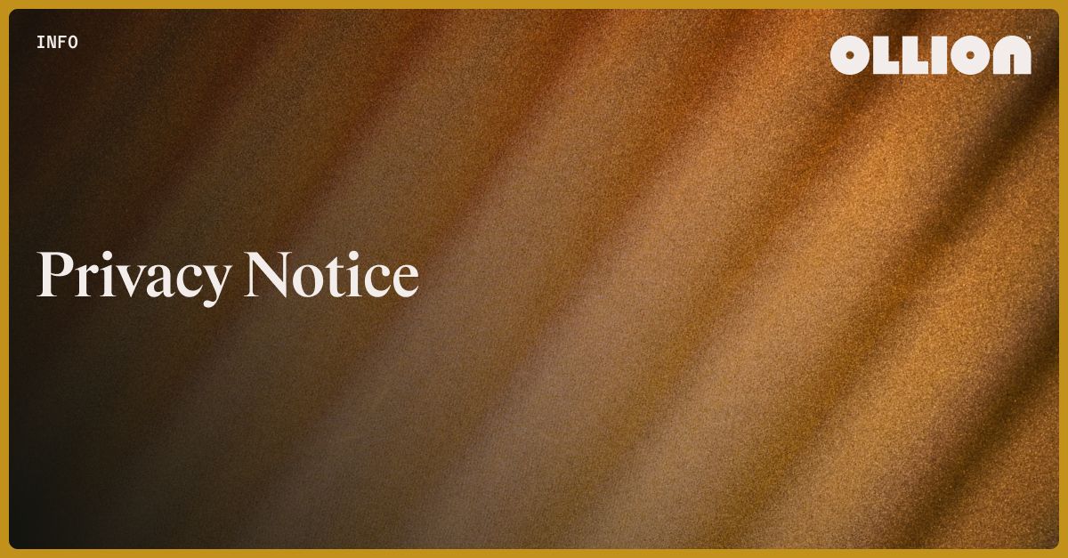 Ollion Privacy Policy
