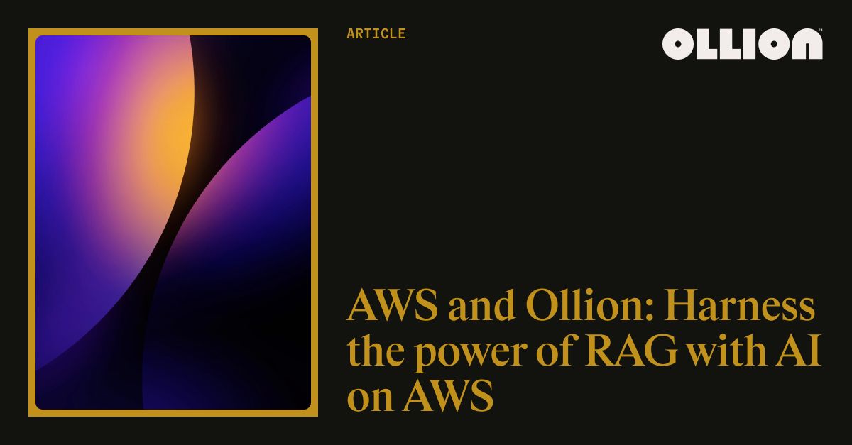 Harnessing Retrieval Augmented Generation with AI on AWS