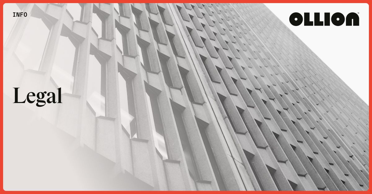 Legal Information Relating to Ollion