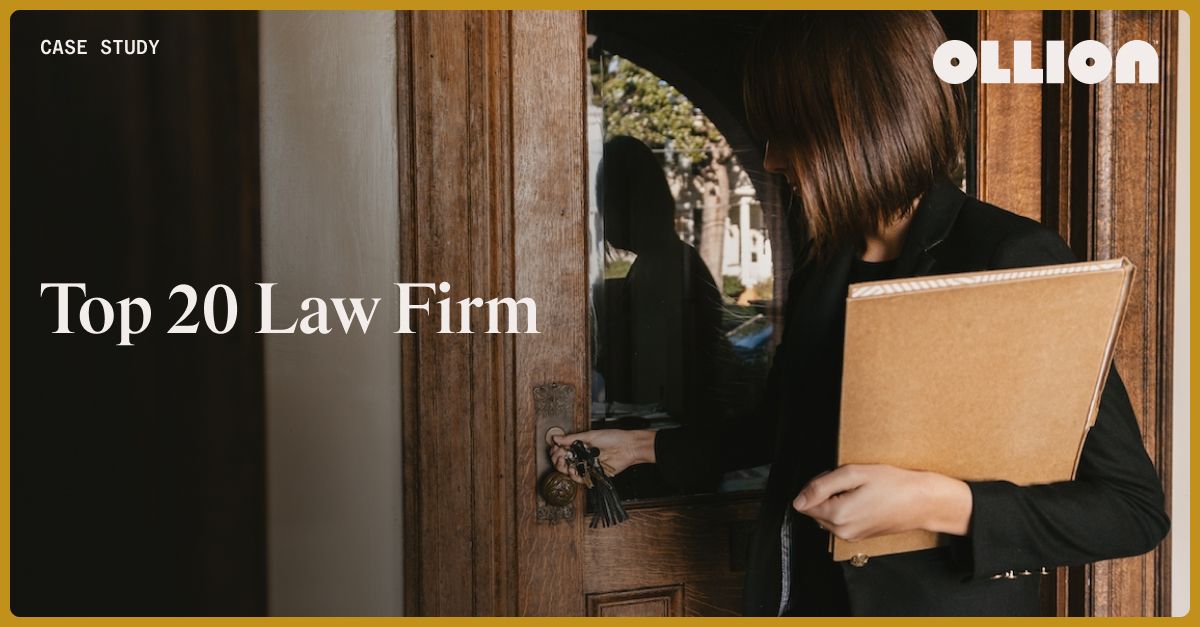 Law Firm Data Analytics Transformation Case Study | Ollion