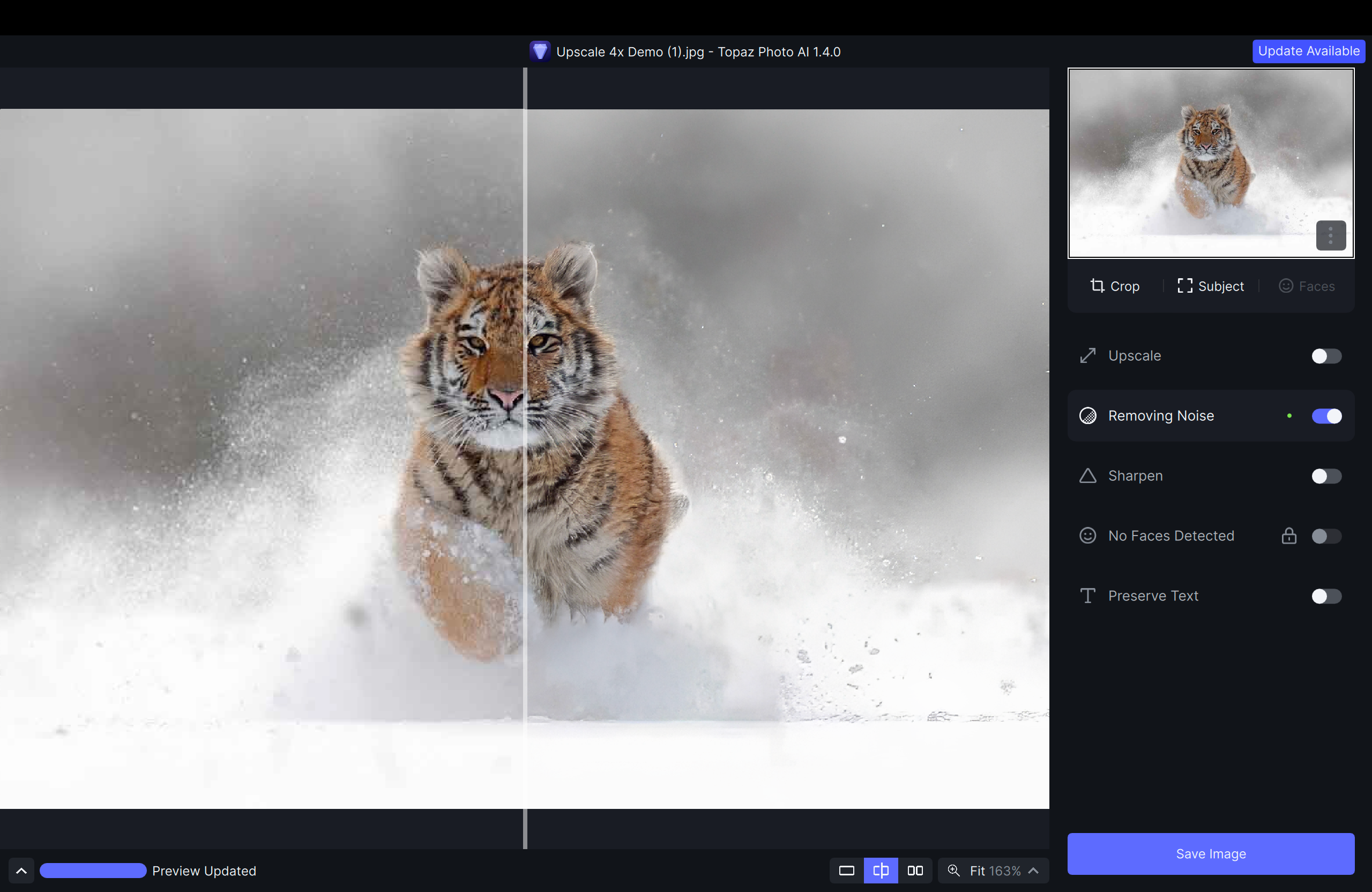 User Interface | Topaz Photo AI