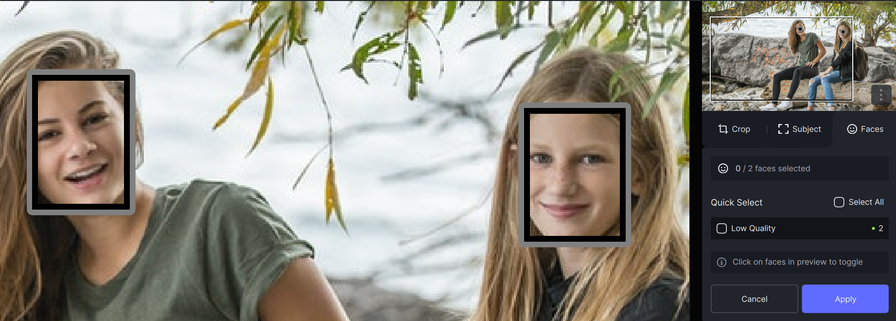 Recover Faces In An Image | Topaz Photo AI