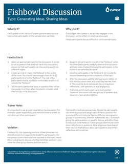 Fishbowl Activity Instructions | WASH Resources