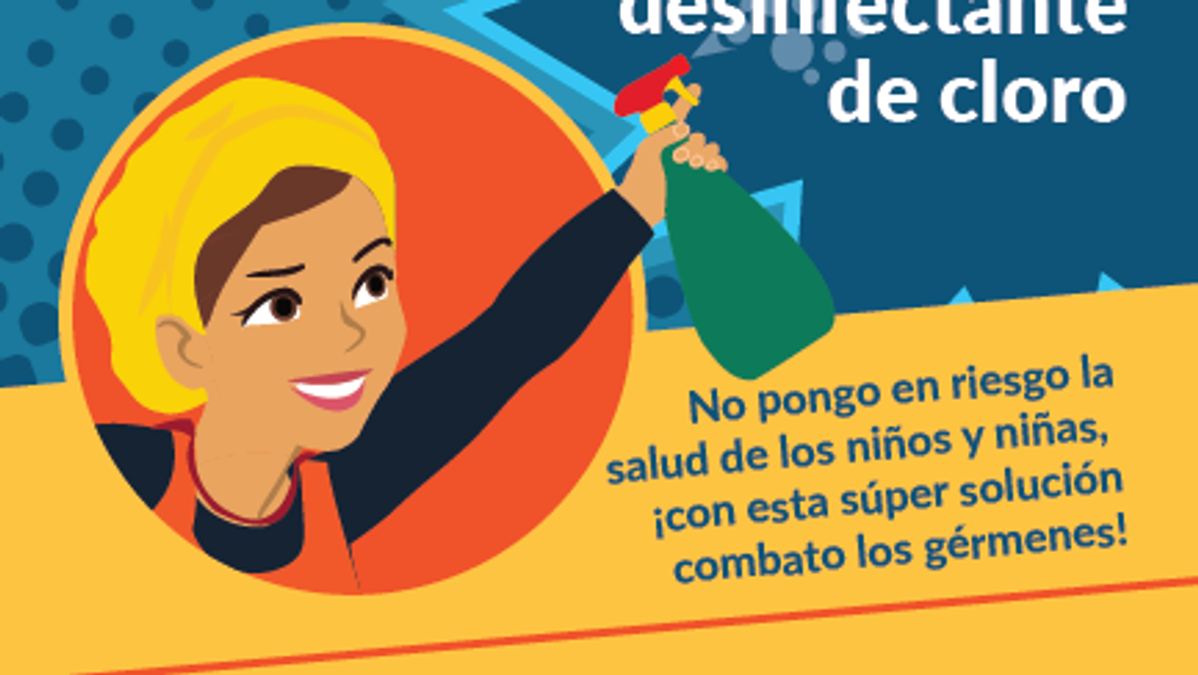 School Kitchen Hygiene Sticker: Chlorine Disinfectant Solution | WASH ...