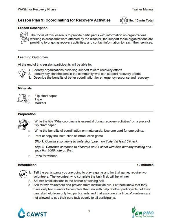 Emergency WASH | WASH Resources