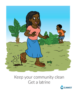 Get a Latrine: Keep Your Community Clean Poster | WASH Resources