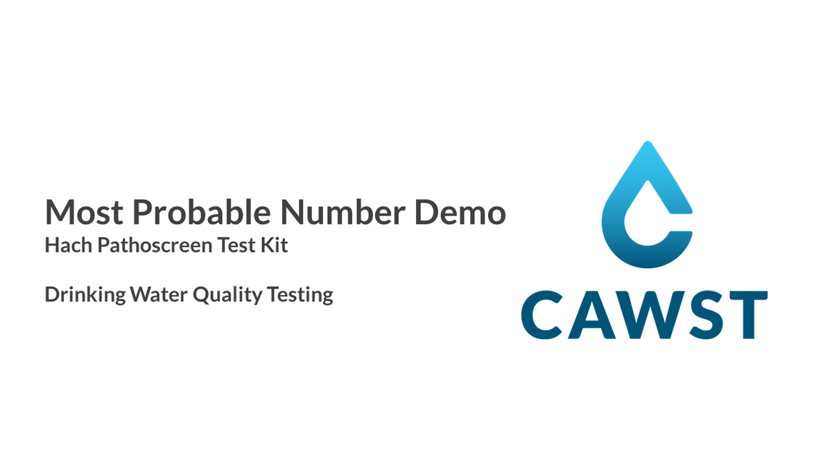Most Probable Number Demo | WASH Resources