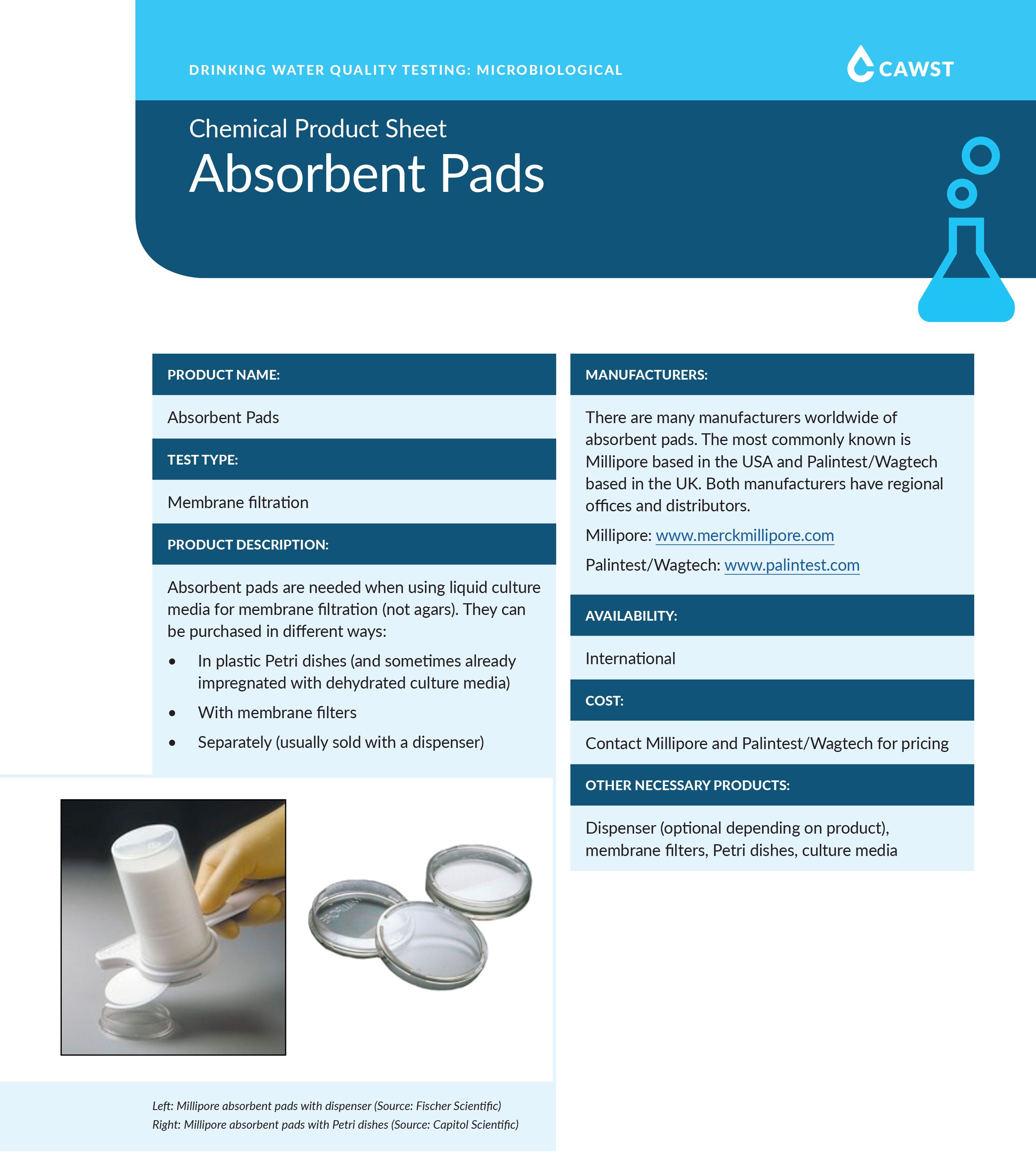 Absorbent Pads Product Sheet | WASH Resources