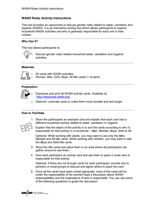 Community WASH Promotion | WASH Resources