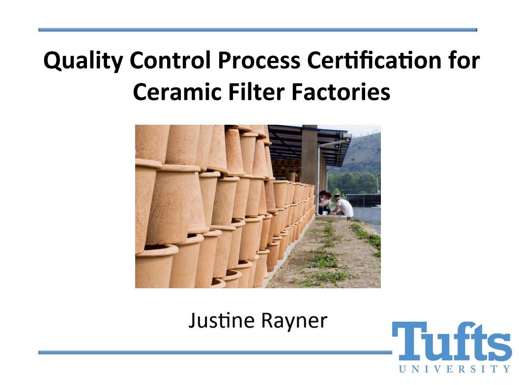 Quality Control Process Certification for Ceramic Filter Factories ...