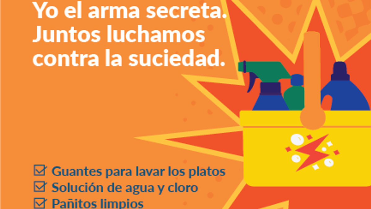 School Kitchen Hygiene Sticker: Cleaning Kit | WASH Resources