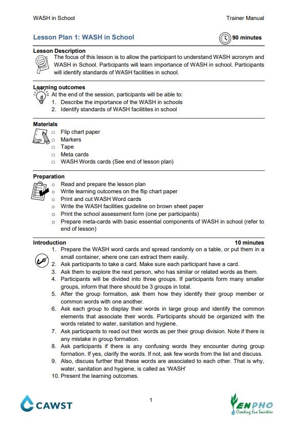 WASH in Schools | WASH Resources