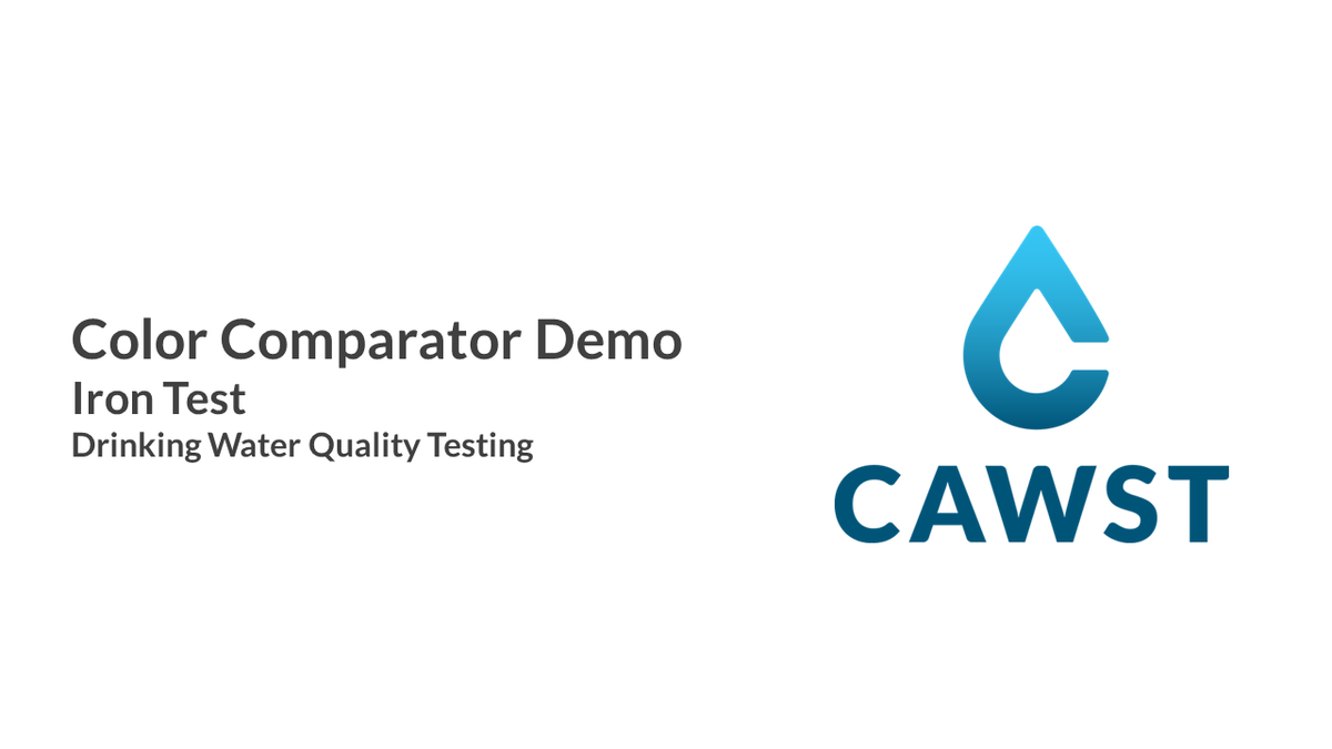 Color Comparator Demo - Iron Test | WASH Resources