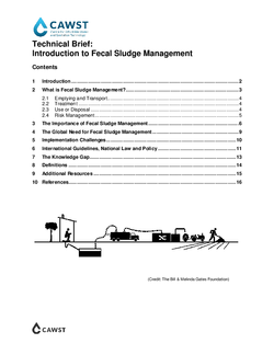 Introduction to Fecal Sludge Management | WASH Resources