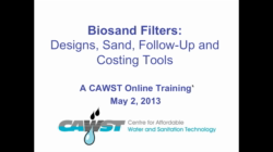 Biosand Filter - Designs, Sand, Follow-Up and Costing Tools - Online ...