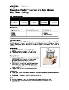 Boiling Fact Sheet | WASH Resources
