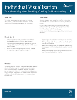 Individual Visualization Activity Instructions | WASH Resources