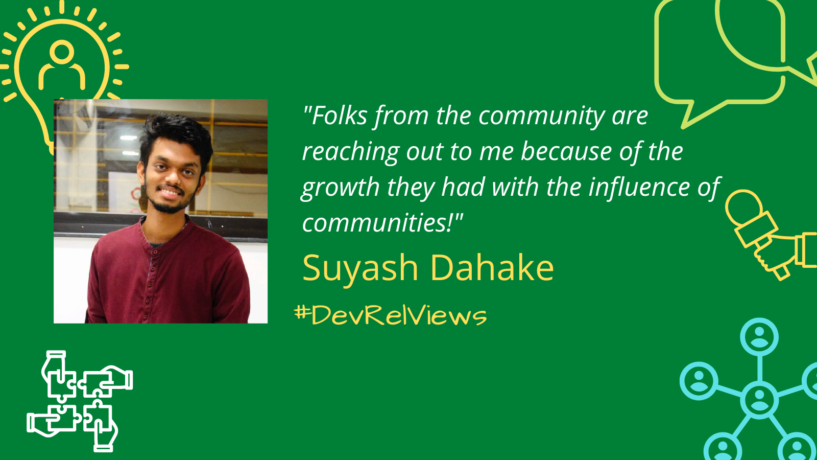 DevRelViews - Suyash Dahake - Commudle
