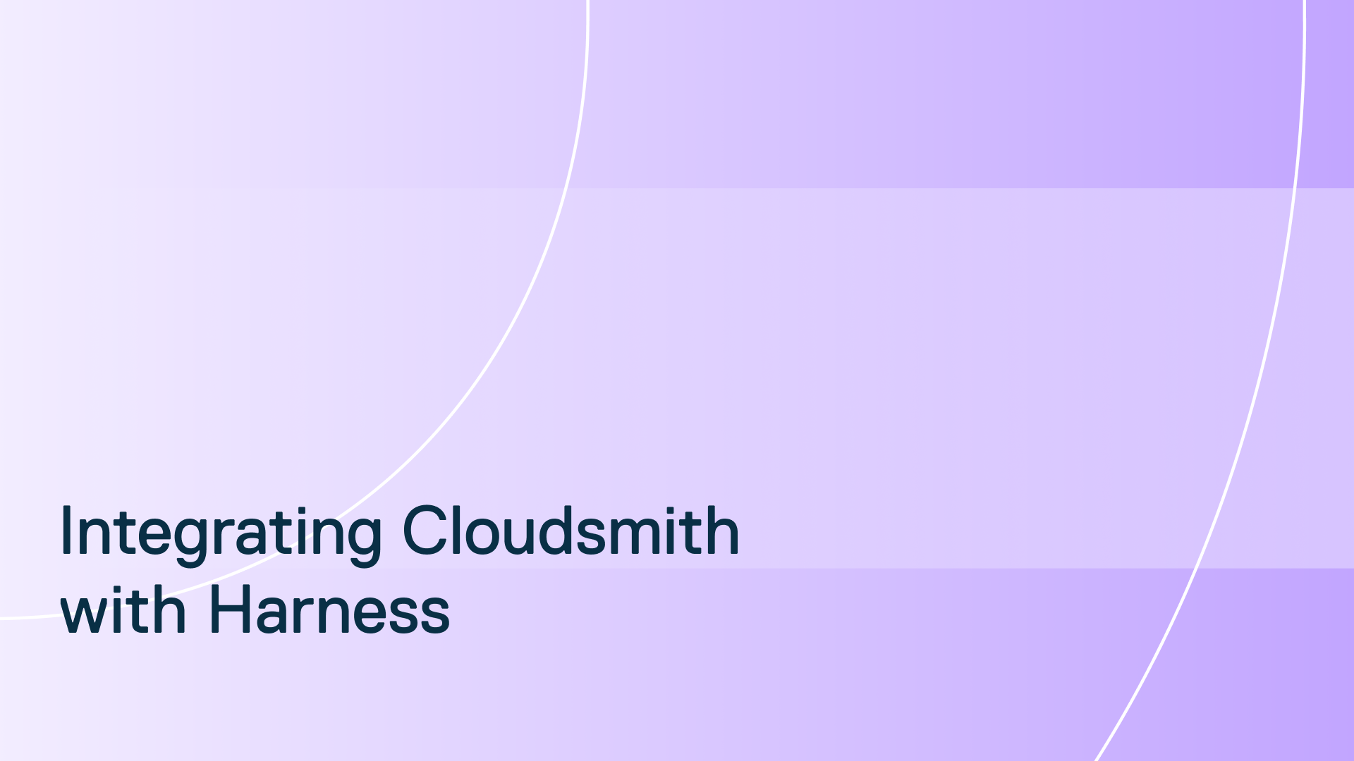 Harness CI/CD Integration | Cloudsmith