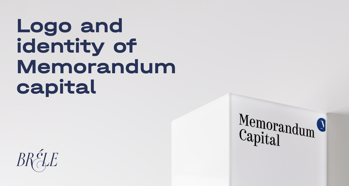 Logo and identity of Memorandum capital – Product design team Brele