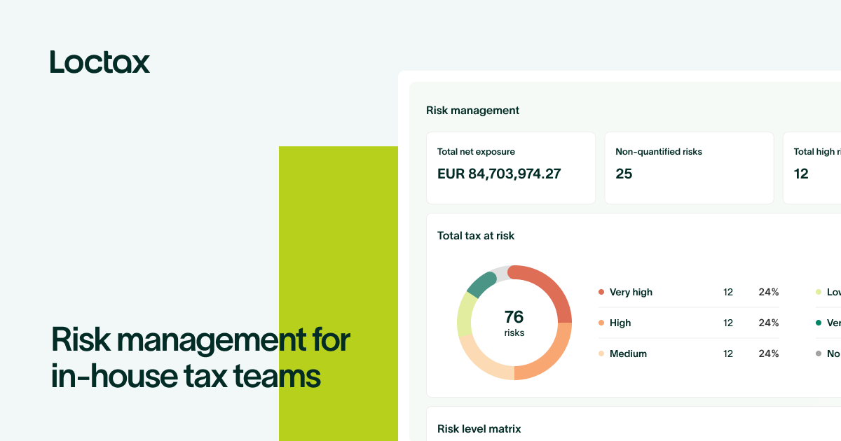 Risk management for in-house tax teams