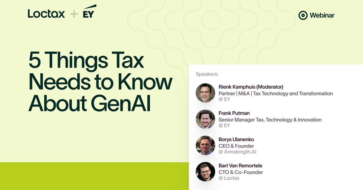 Loctax · Webinar – 5 Things Tax Needs to Know About GenAI