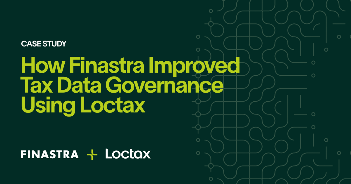 Loctax · How Finastra Improved Tax Data Governance Using Loctax