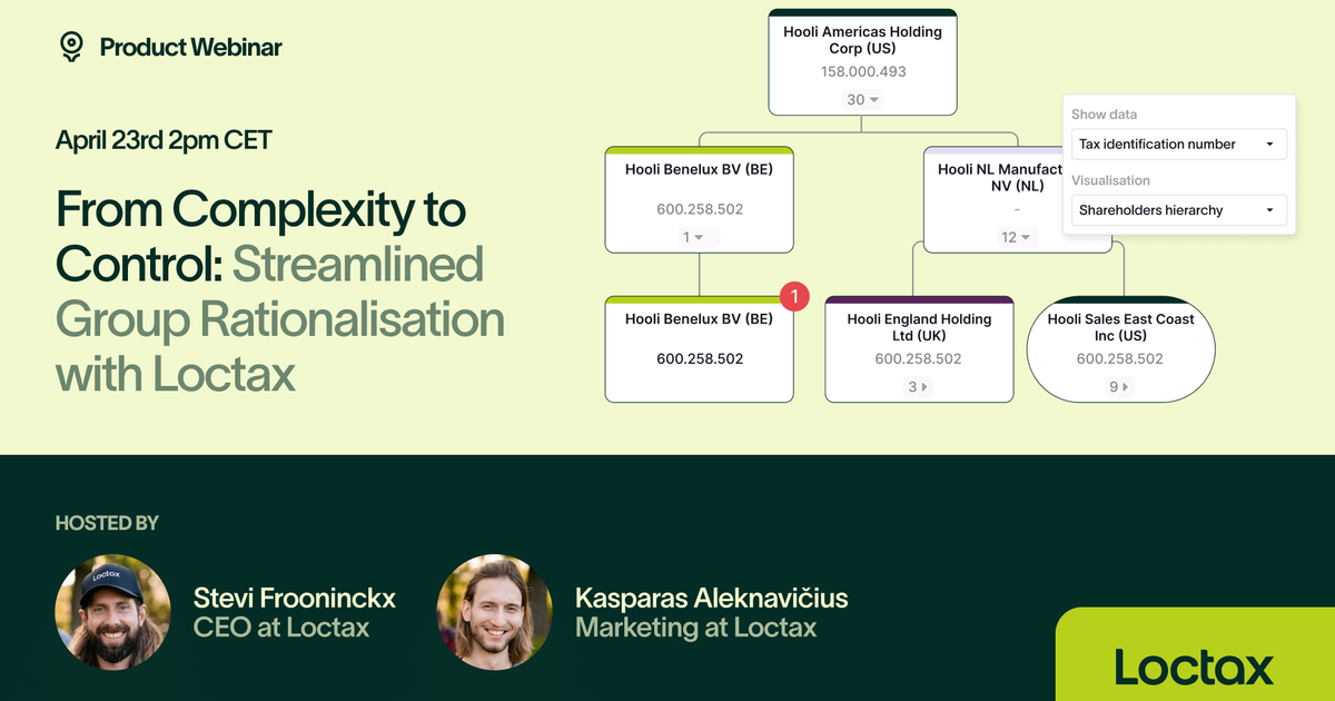 Loctax · From Complexity to Control: Streamlined Group Rationalisation ...