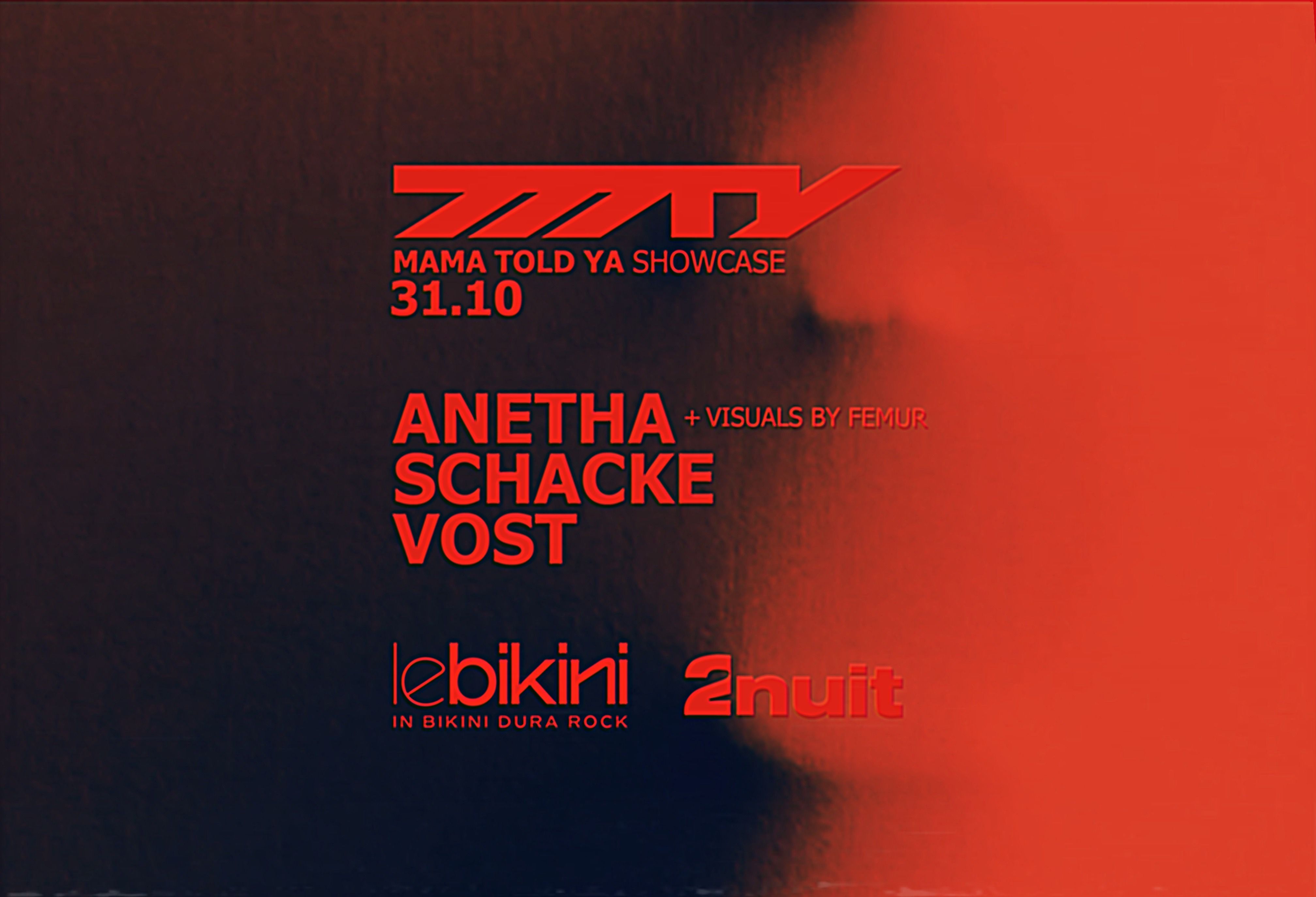 Jeudi 31 octobre 2024 : Mama Told Ya : Halloween Showcase : ANETHA ...