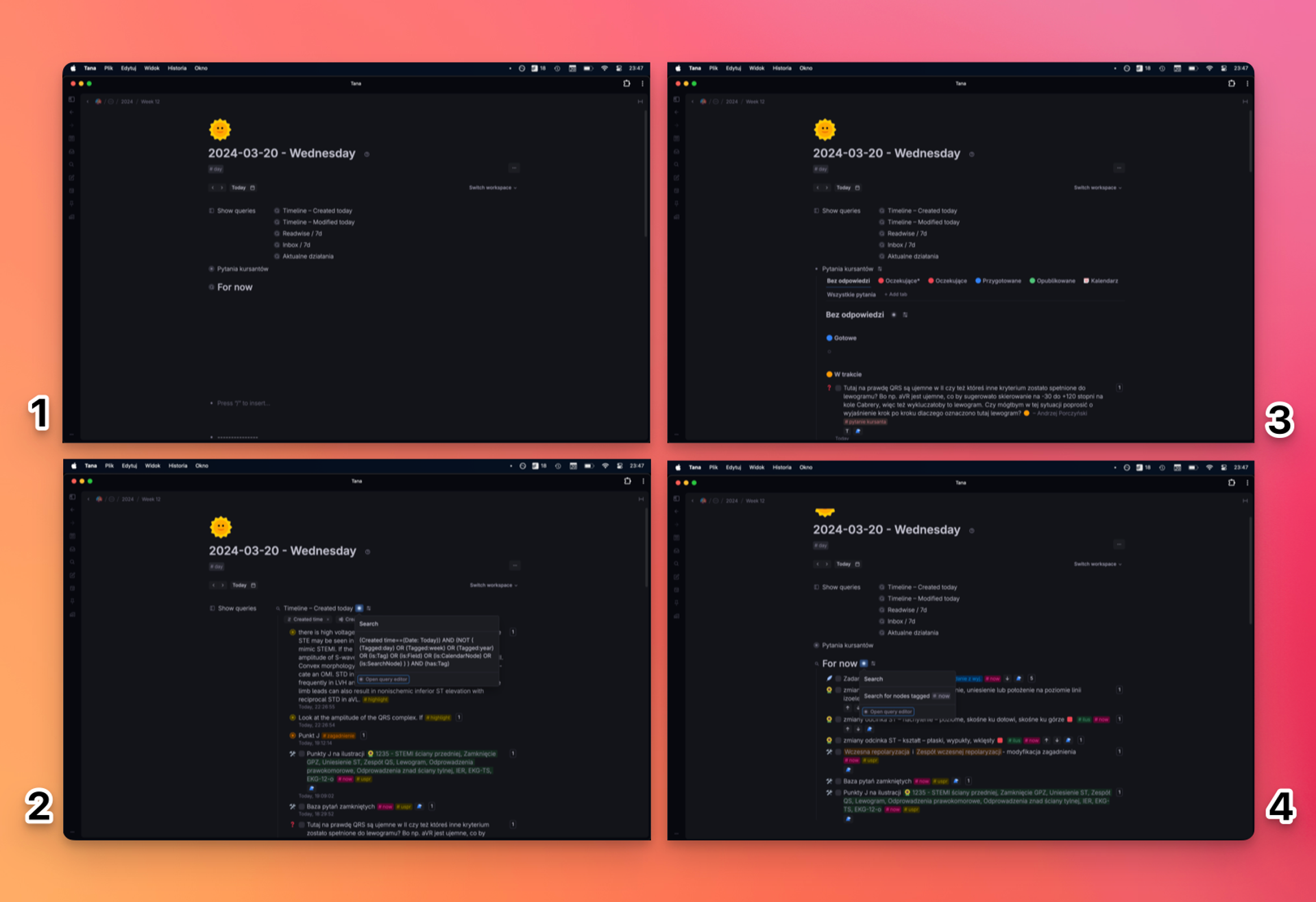 Showcase: Daily notes