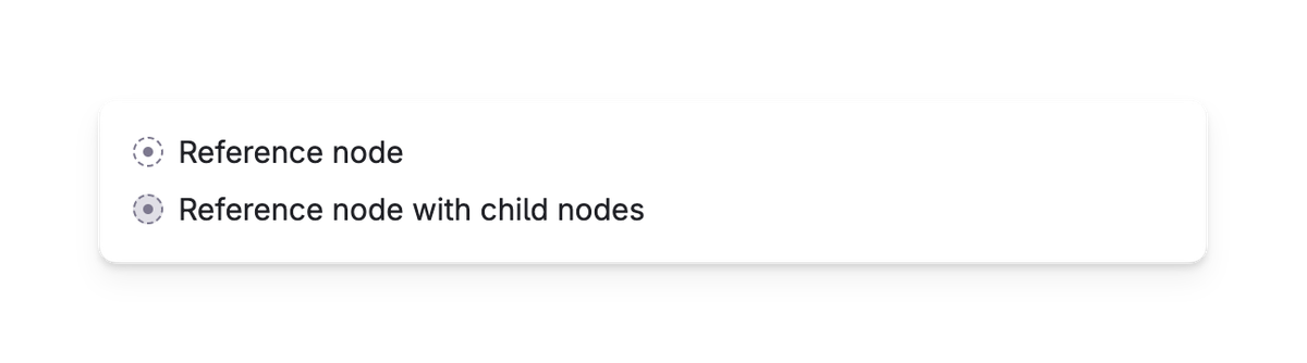 Nodes and references