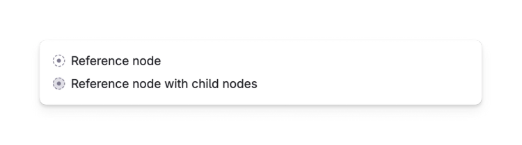 Nodes and references